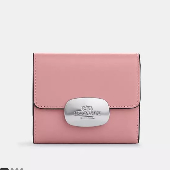 Coach | Bags | Nwt Coach Eliza Small Wallet Pink And Silver Sold Out ...